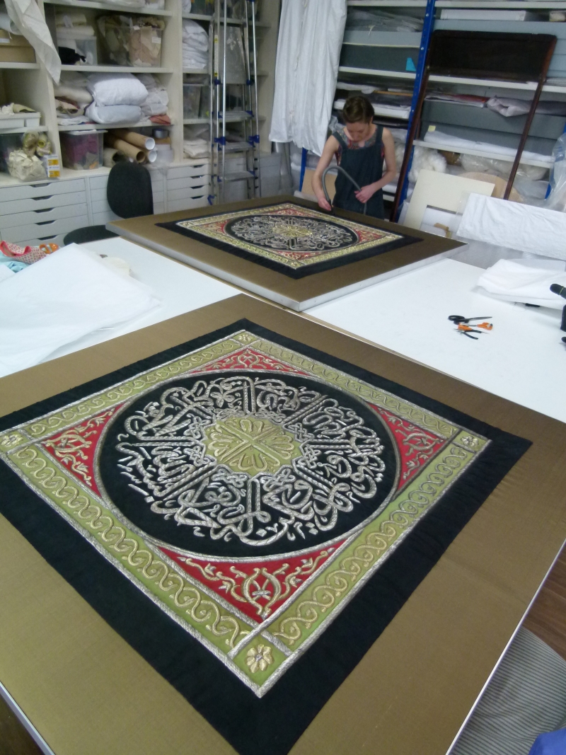 Conservation mounting of paintings & antiques using composite panels